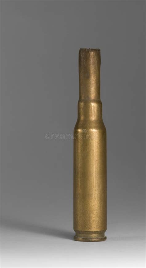 Metallic Bullet Casing In Grey Back Stock Images Image 34461074