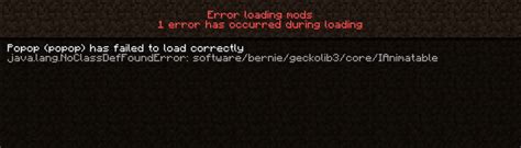 Error In Testing The Mod With Nerdy Geckolib Mcreator