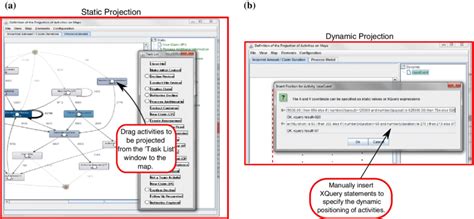 Screenshots Of The Map Designer Showing Static And Dynamic Activity Download Scientific Diagram