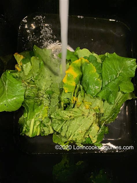 Braised Turnip Greens Lorin Cooks Legumes