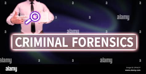 Sign Displaying Criminal Forensics Word Written On Federal Offense