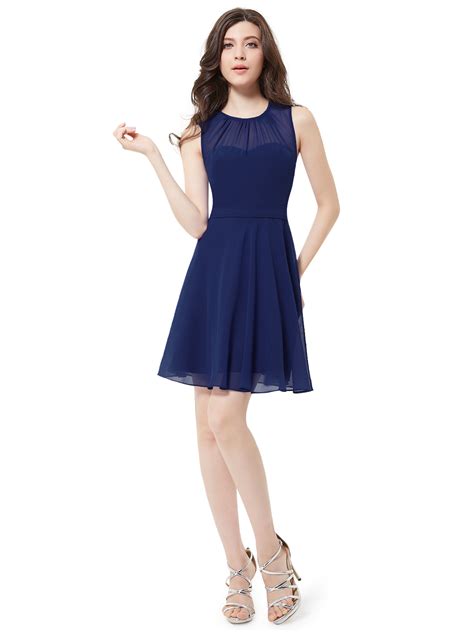 Ever Pretty Short Prom Party Ball Gown Sapphire Blue Cocktail Club