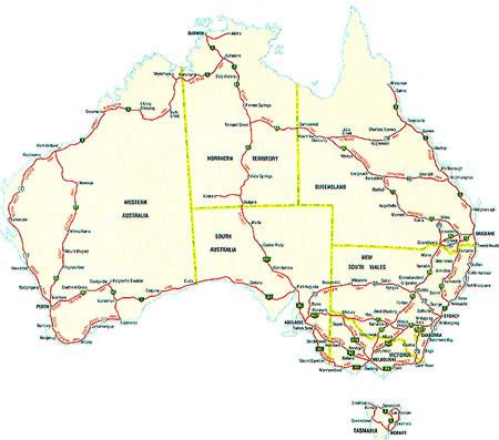 Map Of National Parks In Australia