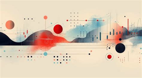 Abstract Digital Art With Geometric Shapes And Vibrant Colors Stock Image Image Of Wall