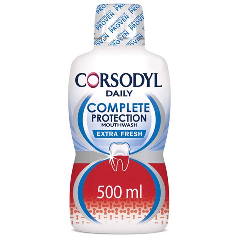 Corsodyl Complete Protection Mouthwash 500ml For Healthy Gums And Teeth
