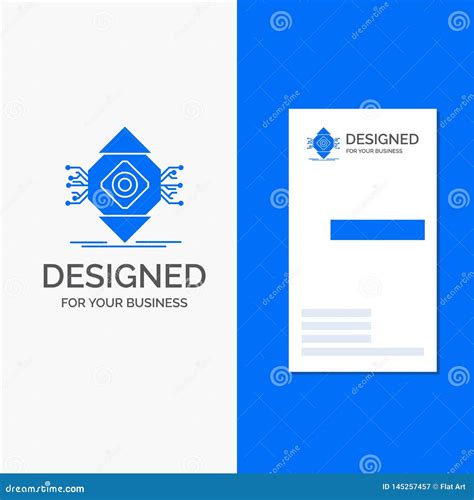 Business Logo For Ubicomp Computing Ubiquitous Computer Concept Vertical Blue Business