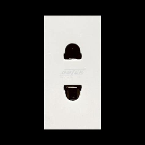 White Modular 2 Pin Socket 6a 1m At Best Price In Rajkot Golden Industries