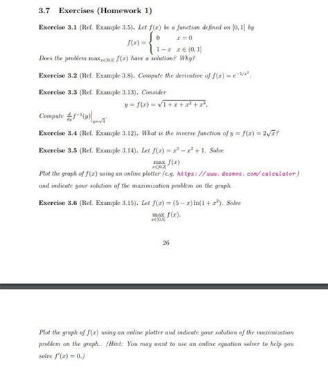 Solved 0 3 7 Exercises Homework 1 Exercise 3 1 Ref Chegg Com