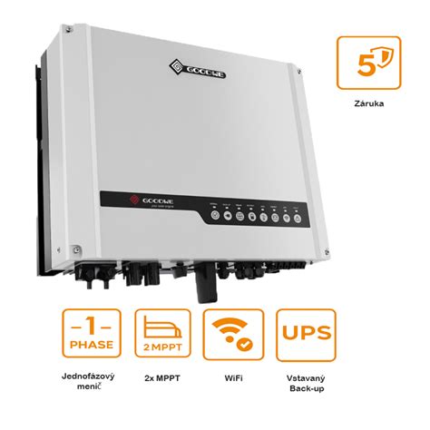 Jednofázový Hybridný Menič Goodwe 3648d Es 3648w 2xmppt A Wifi