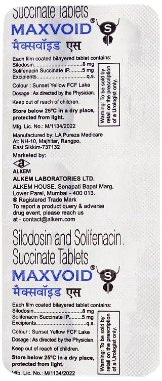 Maxvoid S 85 Mg Tablet 10 Uses Side Effects Dosage Price Truemeds