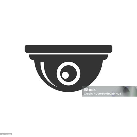 Cctv Camera Icon In Modern Flat Style Vector Sign向量圖形及更多保安圖片 保安 保護