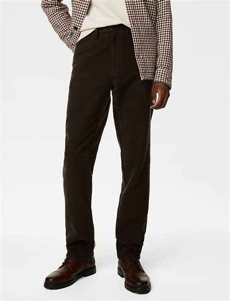 Buy Regular Fit Moleskin Trousers At Marks And Spencer