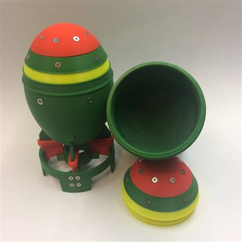 3d Printed Fallout Mini Nuke Storage Container Screw On Etsy