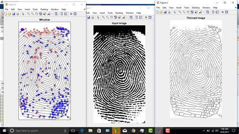 fingerprint minutiae extraction using matlab youtube