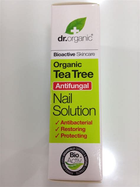 Dr Organic Tea Tree Antifungal Nail Solution Antibacterial And Restoring 10ml