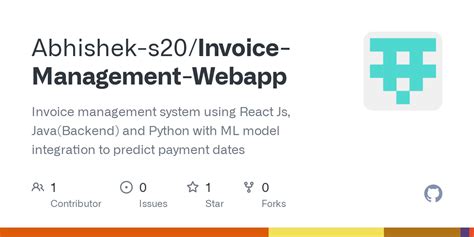 GitHub Abhishek S20 Invoice Management Webapp Invoice Management