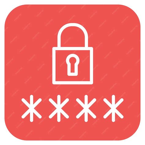 Premium Vector Password Vector Illustration