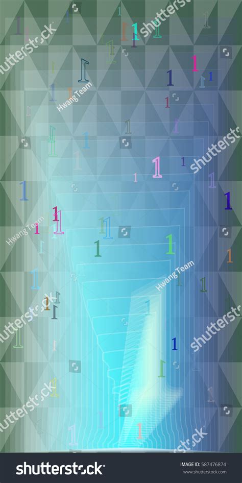 Number 1 Pattern Template Stock Vector Royalty Free 587476874