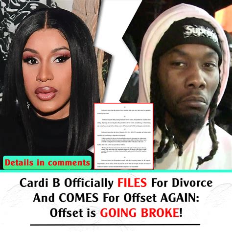 Cardi B Officially FILES For Divorce And COMES For Offset AGAIN Offset