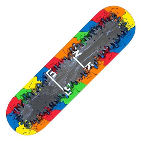 Wknd Skateboards Border Logo Black Stain Skateboard Deck 825