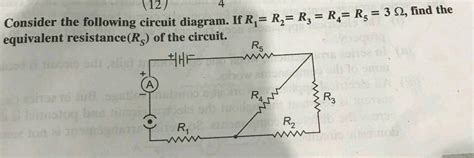 consider the following circuit diagram if r {1} r {2} r {3} r {4} r {5