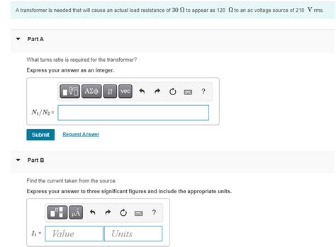 Solved A Transformer Is Needed That Will Cause An Actual Chegg Com