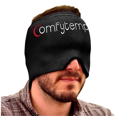 Migraine Form Fitting Gel Headache Relief Ice Head Wrap Comfytemp