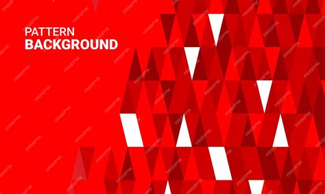 Premium Vector Triangular Pattern Abstract Background Design With Random Red Color
