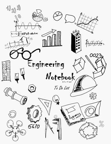 Engineering Notebook 8 5 X 11 Inch To Do List Office Writing Notebook