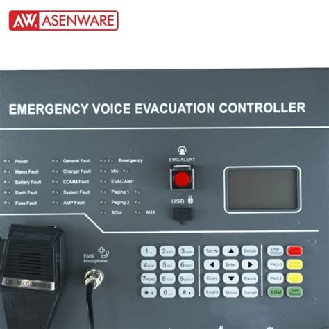 230v Emergency Voice Evacuation Controller Voice Evacuation System 500w Amplifier Emergency