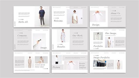 دانلود قالب پاور پوینت ساده Rosalie Fashion Powerpoint تایم کد