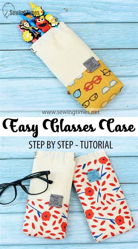 Easy Glasses Case For Beginner Sewing Projects Pouch Diy Quilted