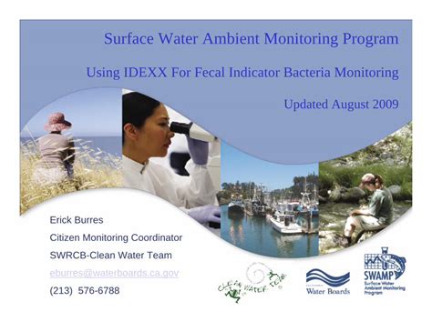 Pdf Using Idexx For Fecal Indicator Bacteria Monitoring · Using Idexx