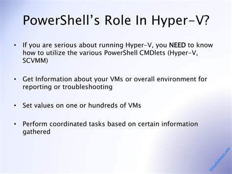 PPT Hyper V Scripts And Snips From T He Field PowerPoint Presentation ID