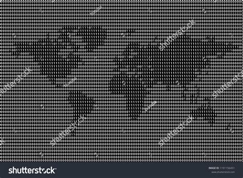 Digital World Map Binary Code Numbers Stock Illustration Shutterstock