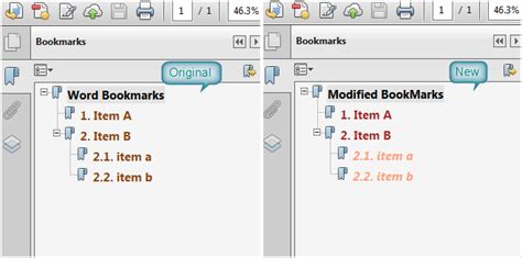 modify bookmarks in existing pdf in c vb