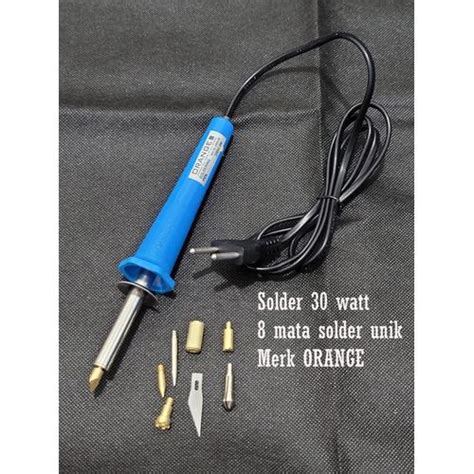 Jual Solder Multifungsi 30 Watt Set 3 In 1 Orange Solder Listrik
