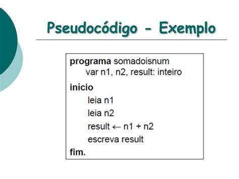 Ppt Algoritmo E Programação Powerpoint Presentation Free Download