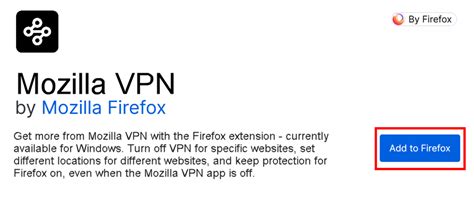 Get Started With The Mozilla Vpn Extension Mozilla Destek
