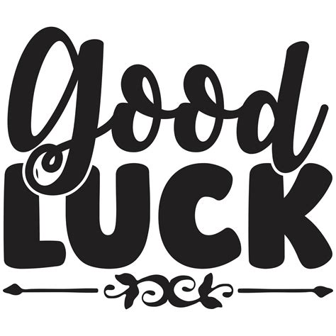 Good Luck Design 29444737 Vector Art At Vecteezy