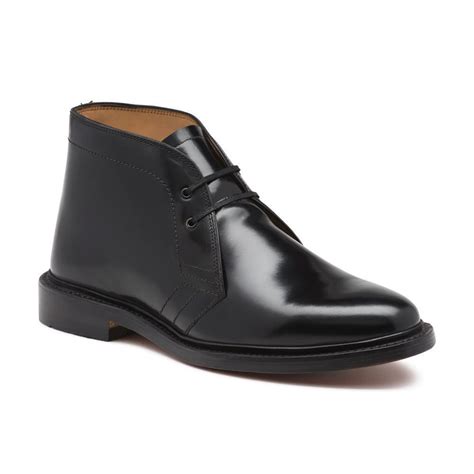 Ghbass Leather Gh Bass Monogram Chukka Boot For Him In Black For