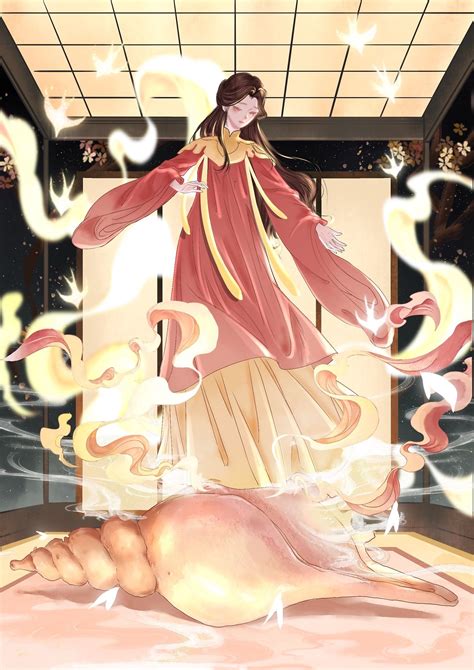 中国神话故事 田螺姑娘会画画的老陈 站酷zcool