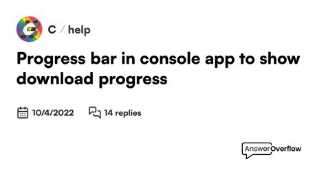 Progress Bar In Console App To Show Download Progress C