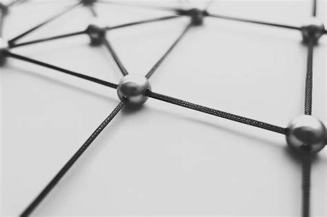 Premium Photo Abstract Network Grid With Connectivity