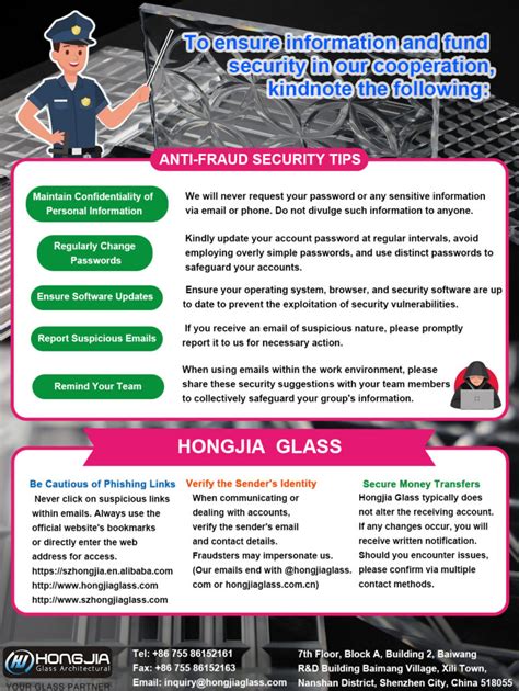Hongjia Glass Anti Fraud Security Tips