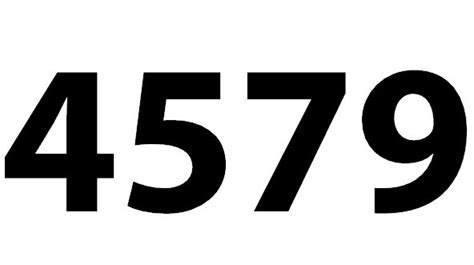 Zahl 4579