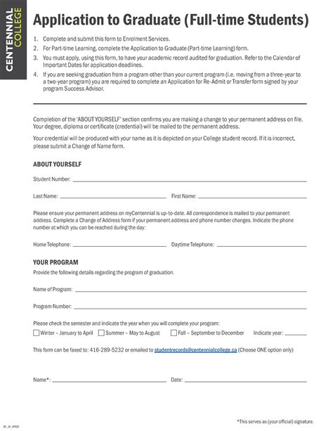 Application To Graduate Fillable Form D6 10 APR Completion Of The