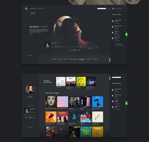 Spotify Redesign Layout Uiux And Web Behance