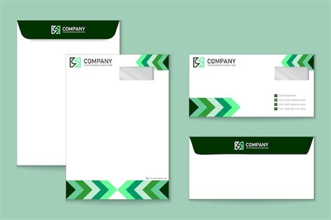 Desenho Do Envelope De Documento Oficial Em Papel Da Empresa Vetor