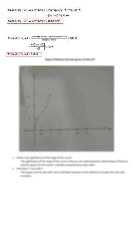 Solution Experiment 6 Physics Lab Uniformly Accelerated Motion Free